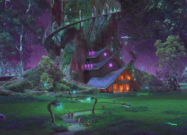 'Elven Town' Poster by dreamwalker | Displate