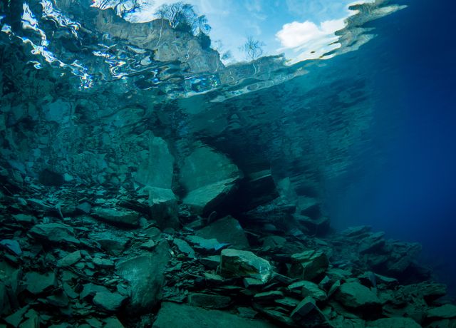 'Quarry Underwater' Poster by Beata Tabak | Displate