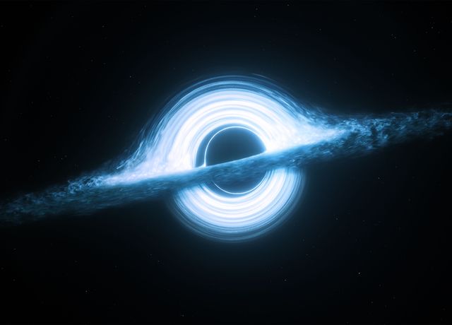 'Blue Black Hole' Poster by Ika Abuladze | Displate