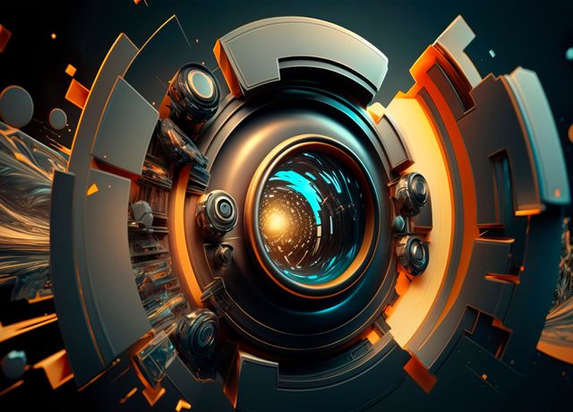 'Abstract technology' Poster by HildaWarren Studio | Displate