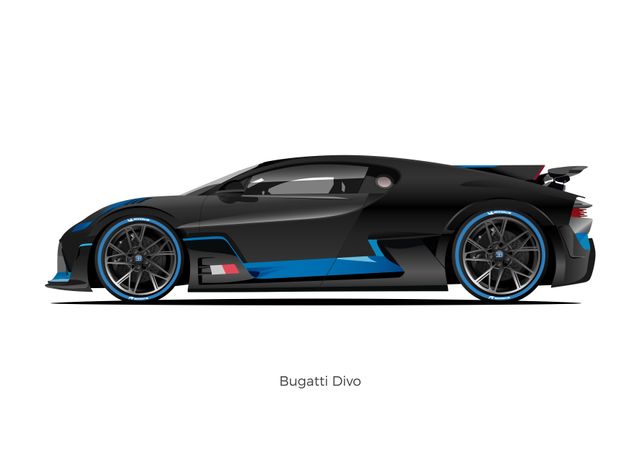 'Bugatti Divo' Poster by Conceptual Photography | Displate