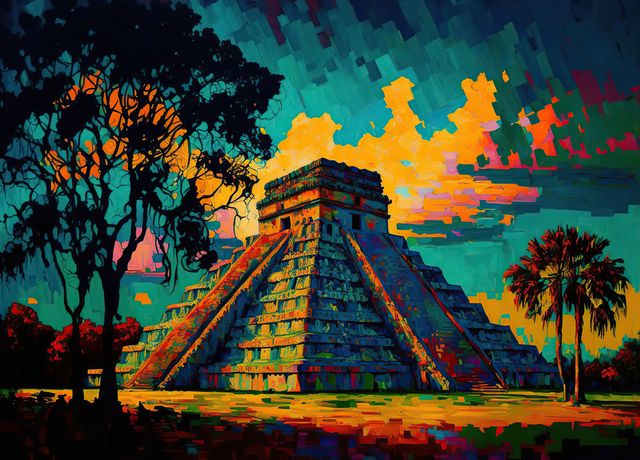 'Chichen Itza ' Poster by Ana Calvert | Displate