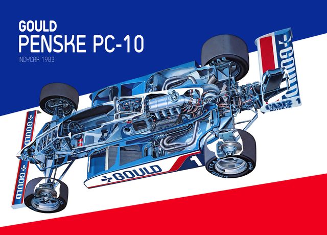 'Penske PC10 cutaway' Poster by Liviu Aileni | Displate