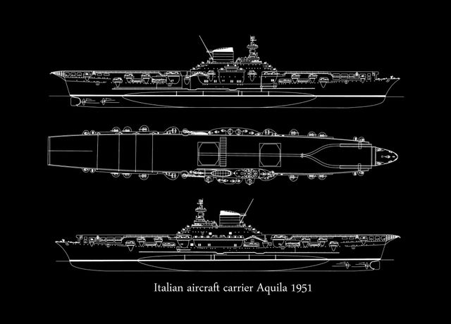 'Italian aircraft carrier ' Poster by Retal | Displate