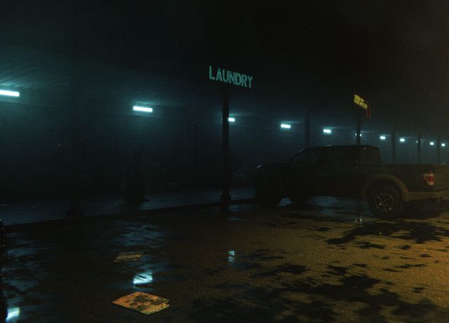 'On Motel Scene 2 3D' Poster by Irawan Rizky | Displate