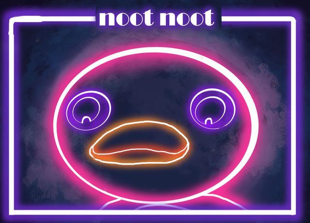 'noot noot meme' Poster by wine age | Displate