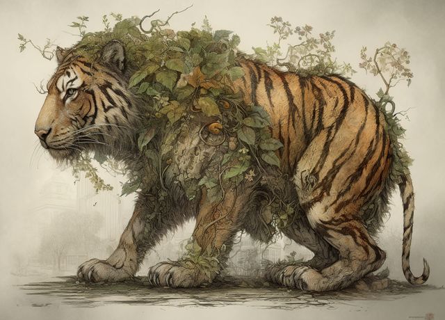 'Exquisite Tiger Art Poster' Poster by Meyer Snider | Displate