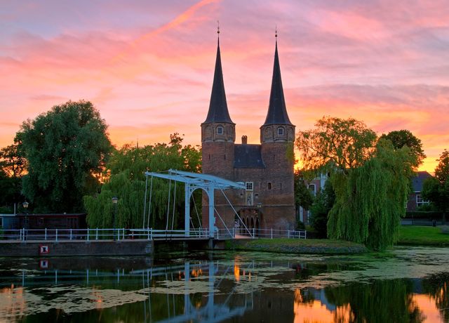 'Delft in The Netherlands' Poster by Anton de Zeeuw | Displate