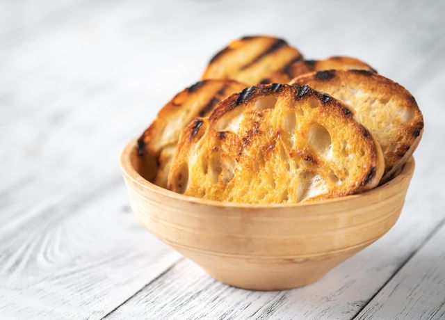 'Slices of toasted bread' Poster by Oleksandr Prokopenko | Displate