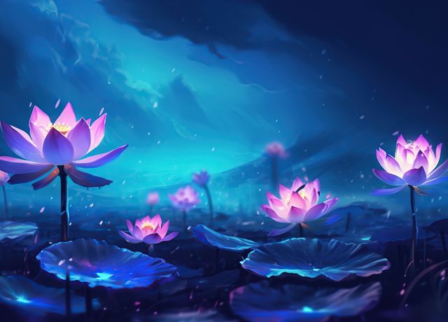 'Magical Lotus Flower' Poster by Audrey | Displate