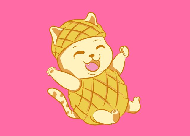 'baby cat pineapple' Poster by tarin muj | Displate