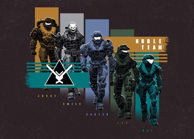 'Noble Team v2' Poster by Halo Game | Displate