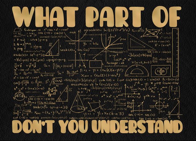 'What part of Math' Poster, picture, metal print, paint by XandYart ...