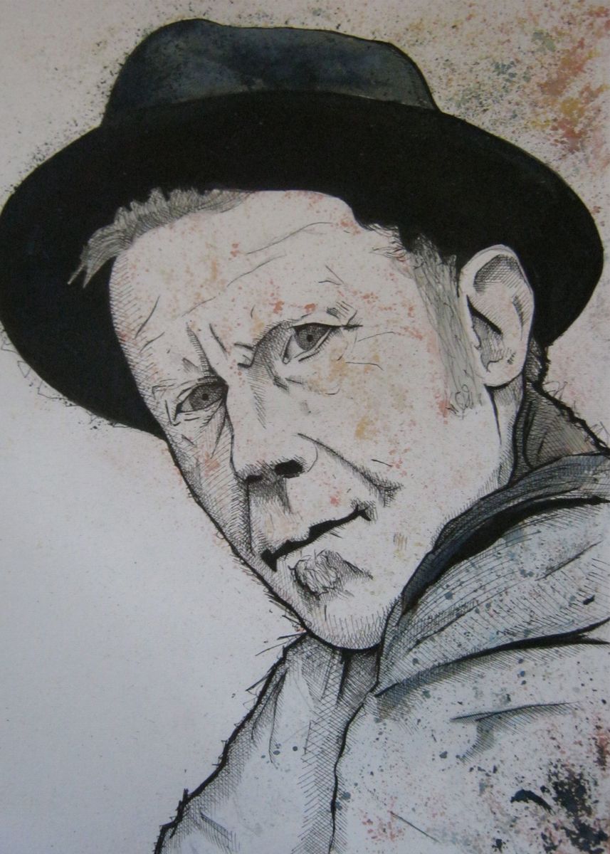 'Portrait of Tom Waits' Poster, picture, metal print, paint by Rusku ...