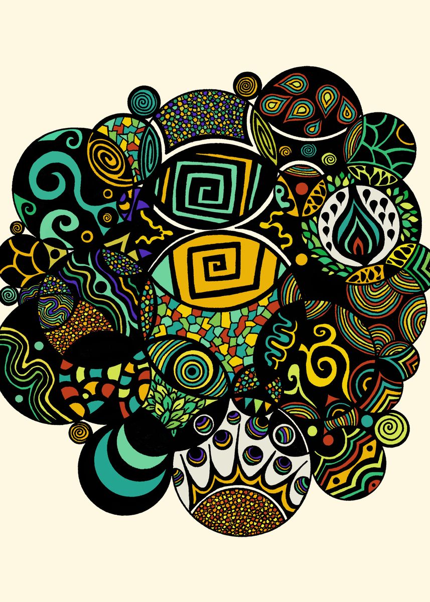 ''Multicultural Life'' Poster by Pom Graphic Design | Displate