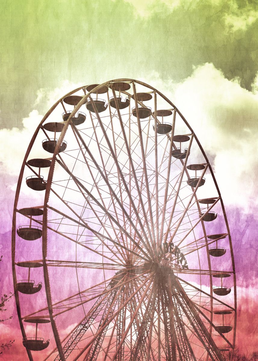 Vintage Ferris Wheel Wallpaper