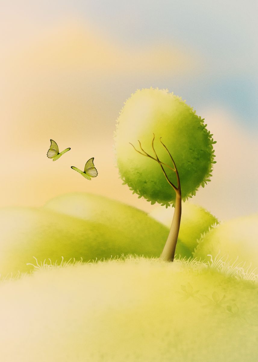 'a beautiful day' Poster by Dagmar Giers | Displate