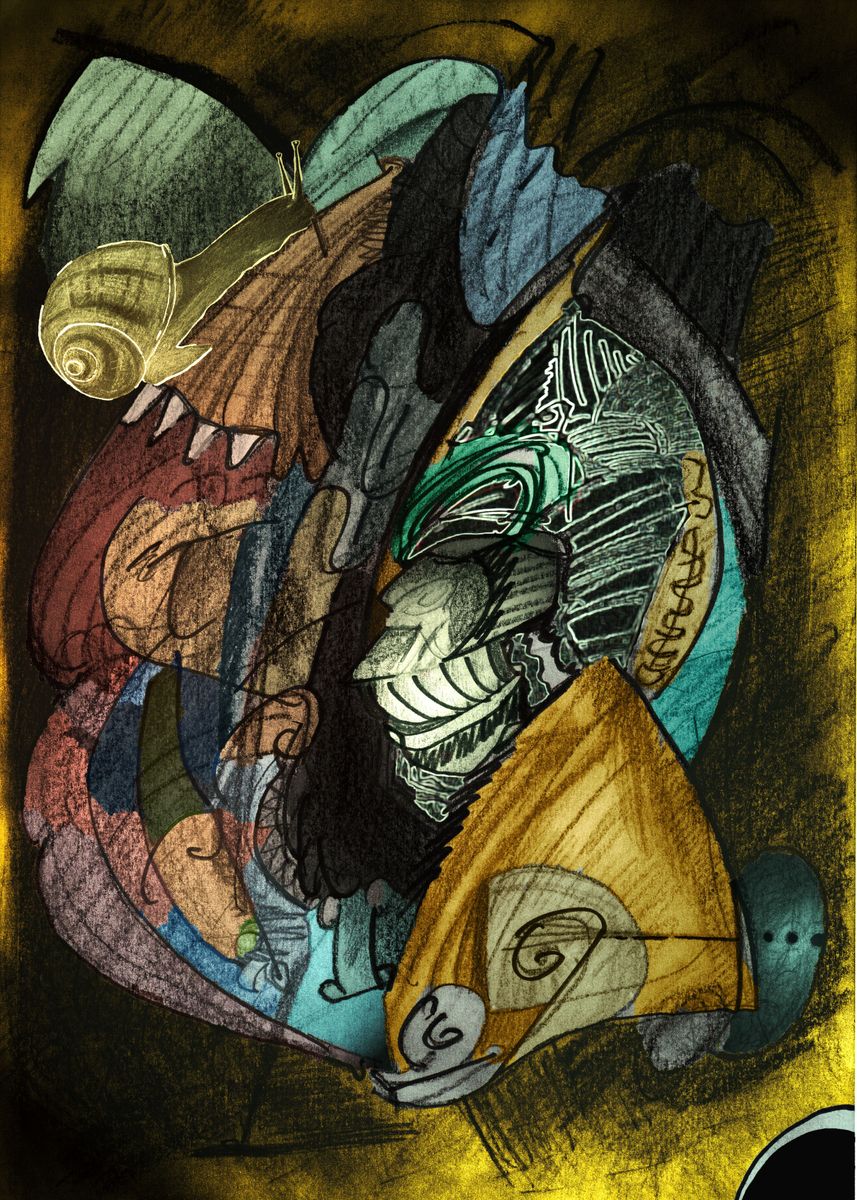 'Torment in a logic pattern of chaos.' Poster, picture, metal print ...