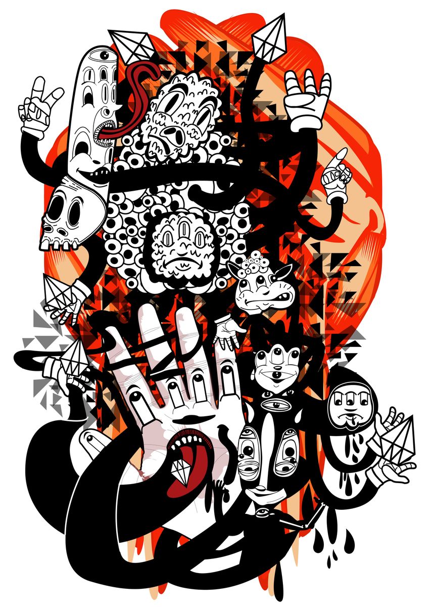 'illustration cartoon' Poster, picture, metal print, paint by drhomes ...