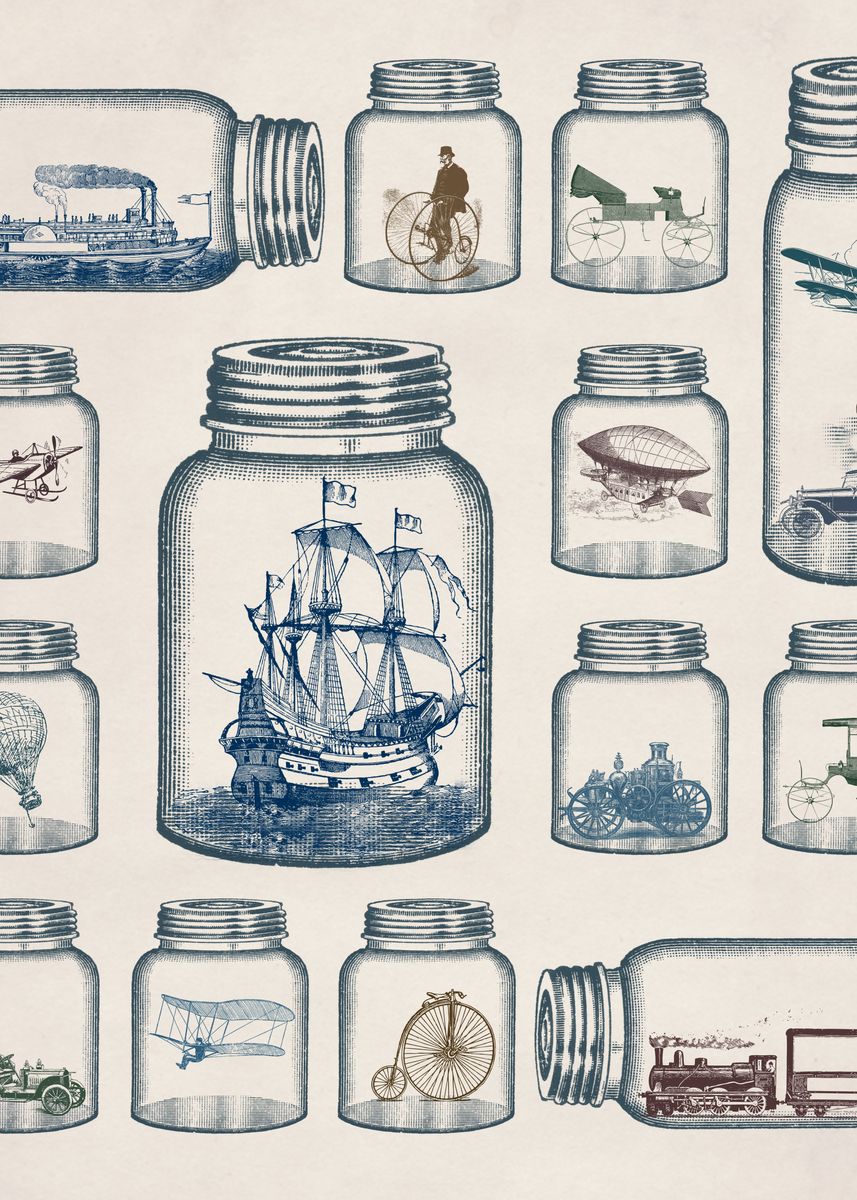 'Vintage Preservation' Poster by Paula Belle Flores | Displate