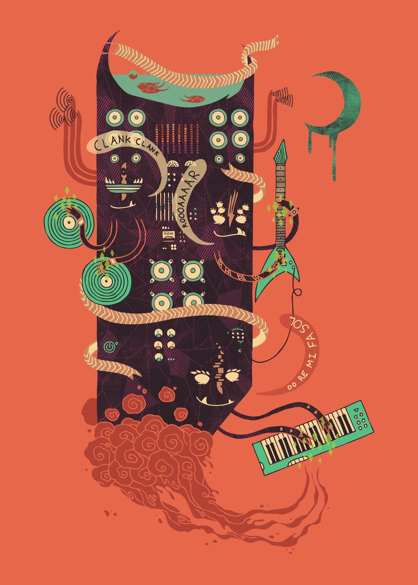 'Just some friends jamming together.' Poster, picture, metal print ...