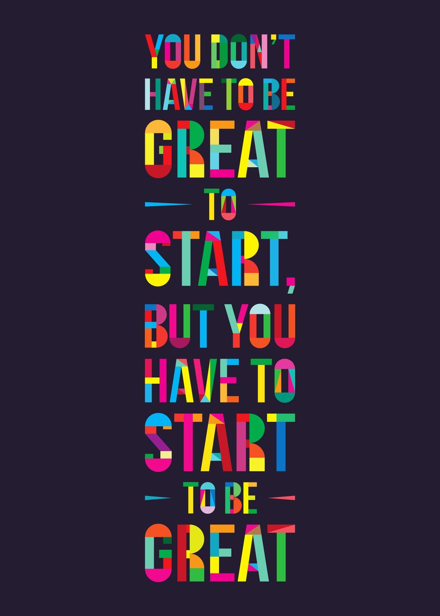 'Start!' Poster, picture, metal print, paint by Fimbis | Displate
