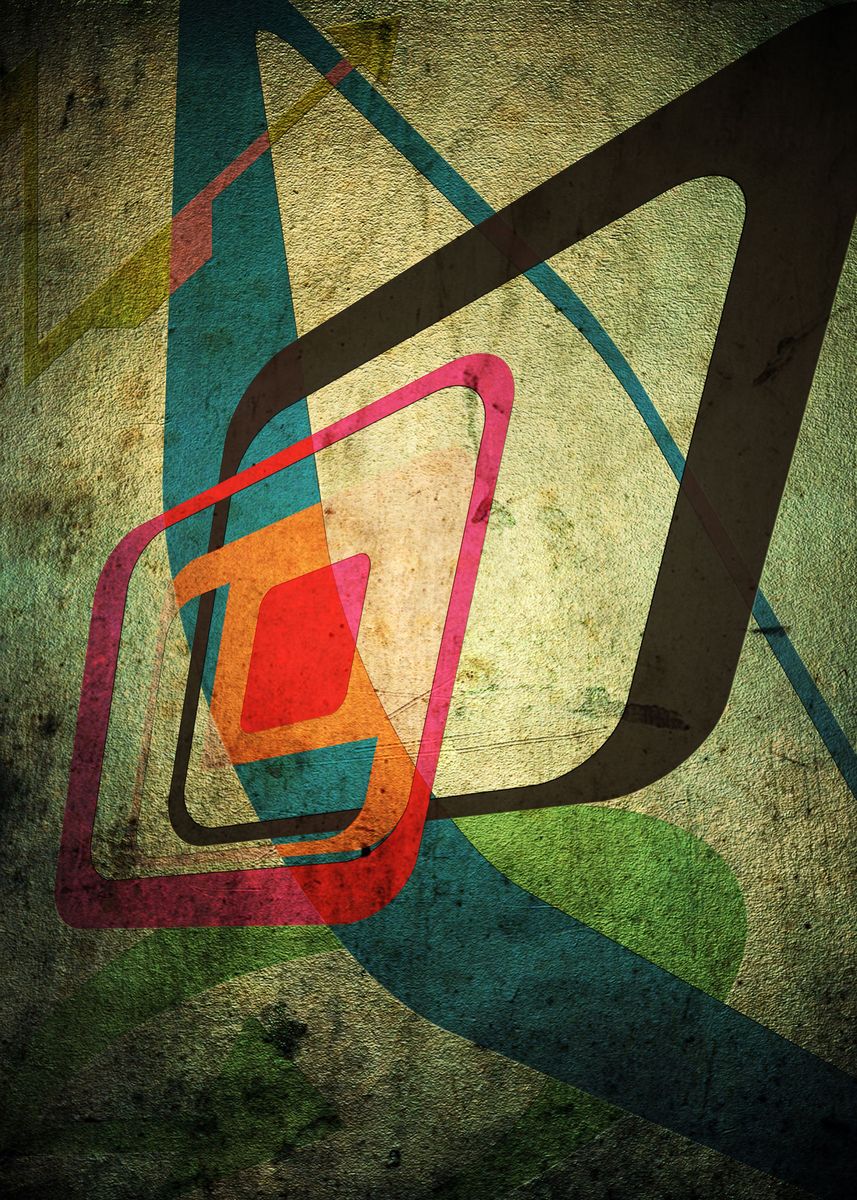 'Retro Art and Texture' Poster by Markus Wegner | Displate