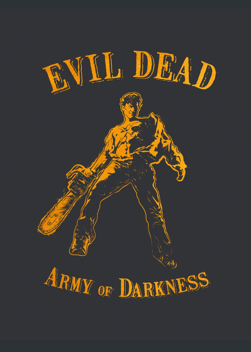 'Ash from Evil Dead Army Of Darkness, vector Illustratio ... ' Poster ...