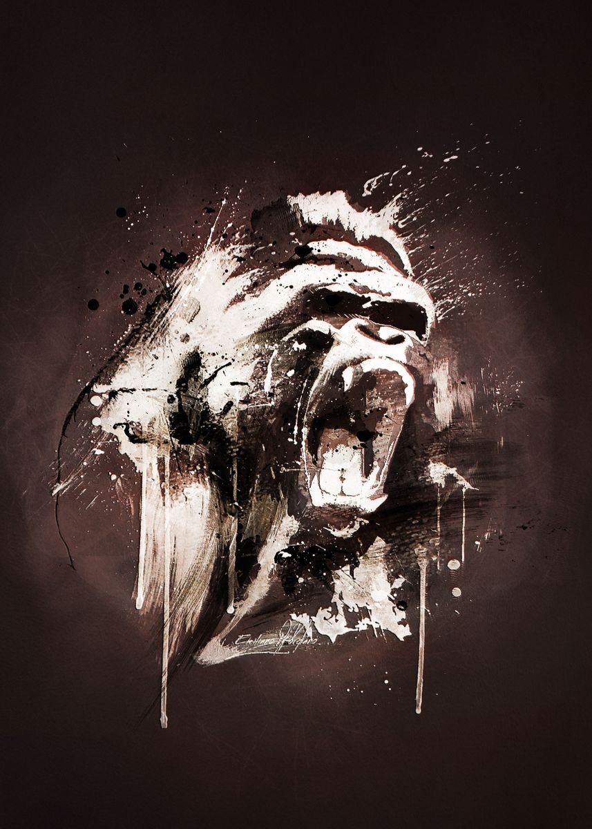 'digital oil painting...' Poster, picture, metal print, paint by ...