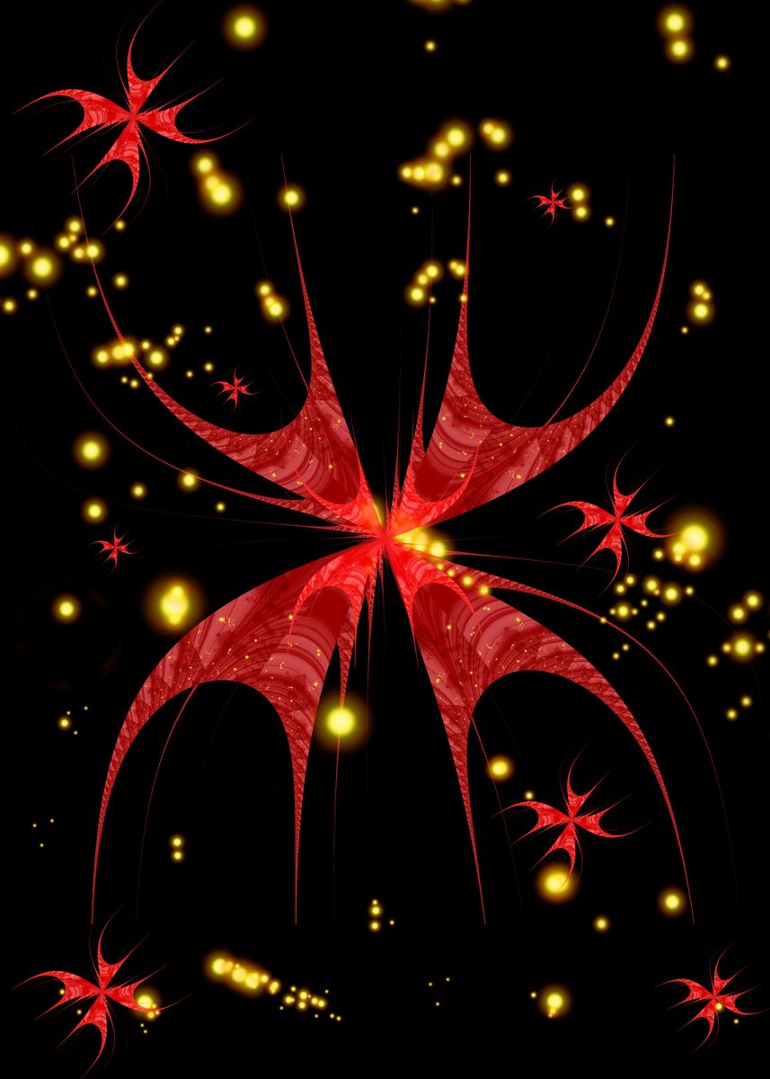 'Lovely Star Pattern' Poster, picture, metal print, paint by Christine ...