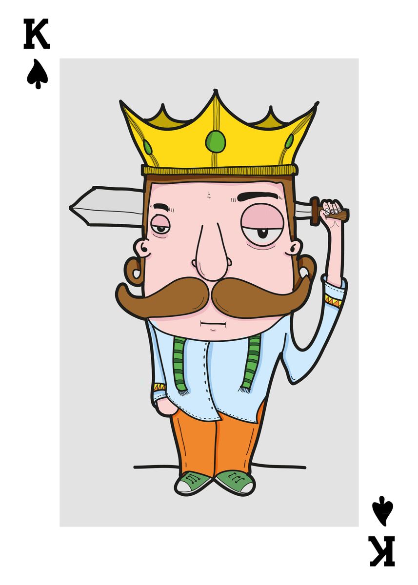 'King' Poster, picture, metal print, paint by pulce mcg | Displate