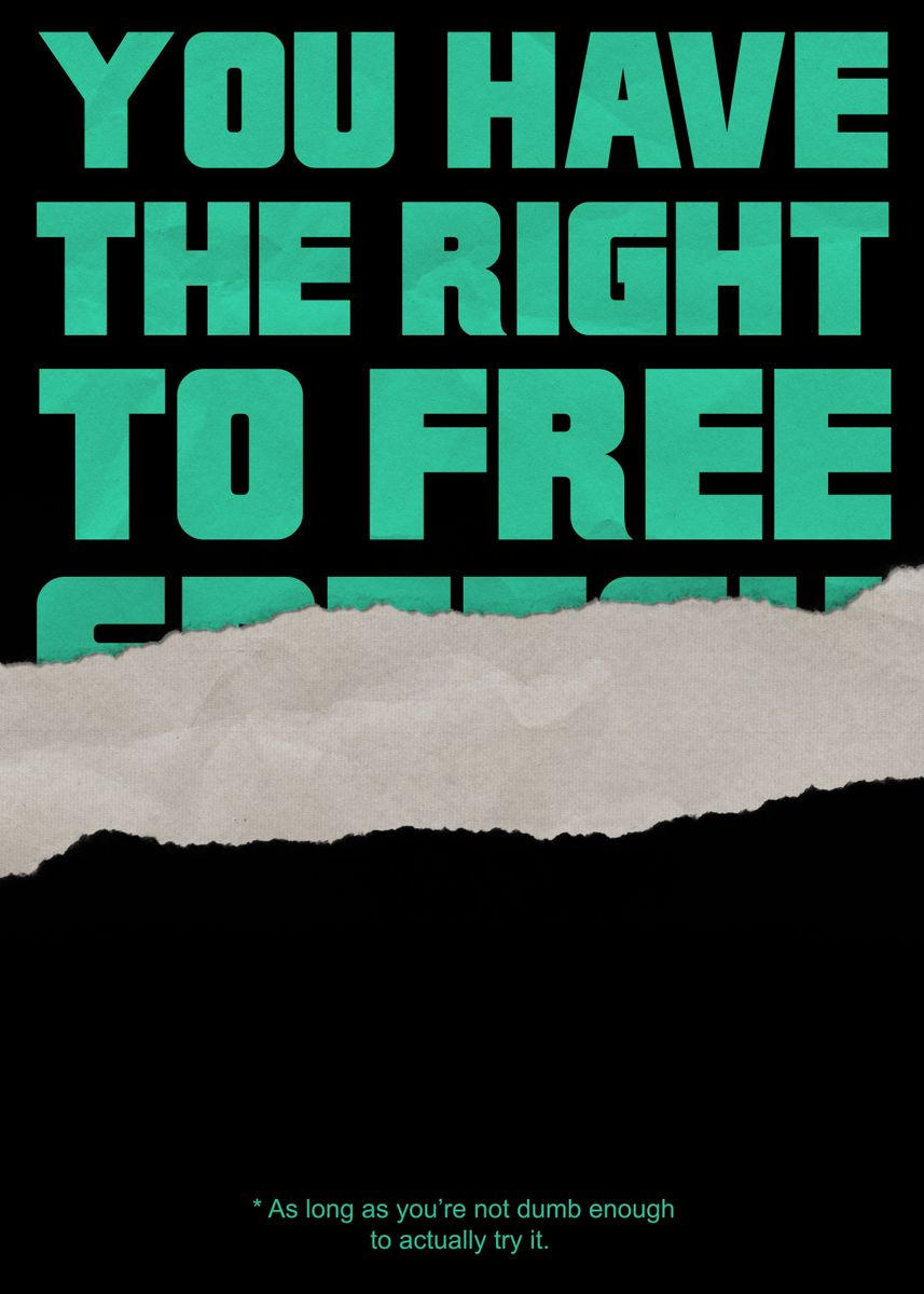 'Public Service Announcement' Poster by Graeme Voigt | Displate