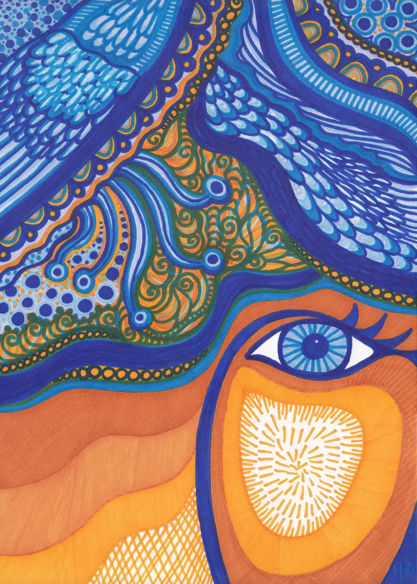 'Mystique' Poster by Angela Hoard Dunn | Displate