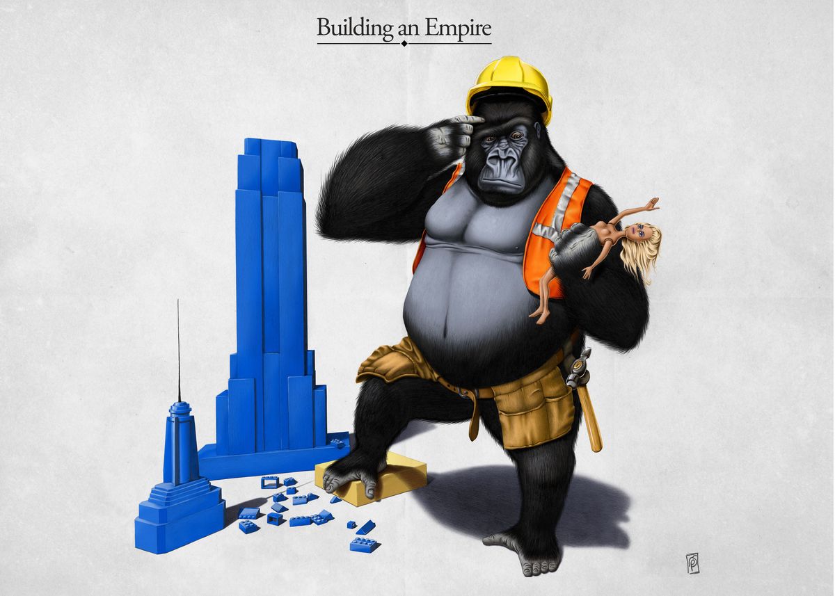 'Building an Empire' Poster by rob art | illustration | Displate