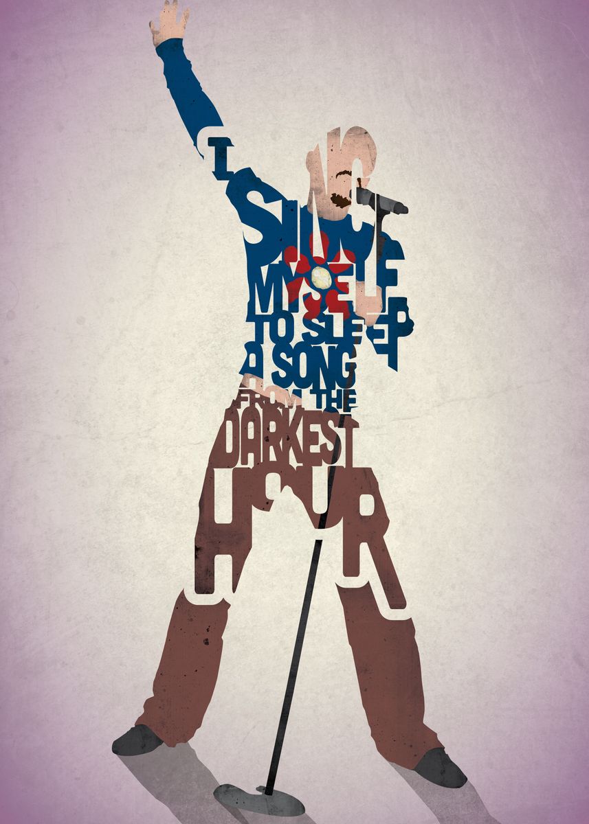 'Tim Booth - James.' Poster, picture, metal print, paint by DriveIn ...