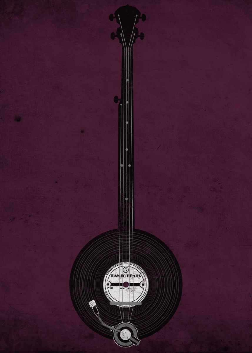 'Banjo Beats' Poster, picture, metal print, paint by Dianne Delahunty ...