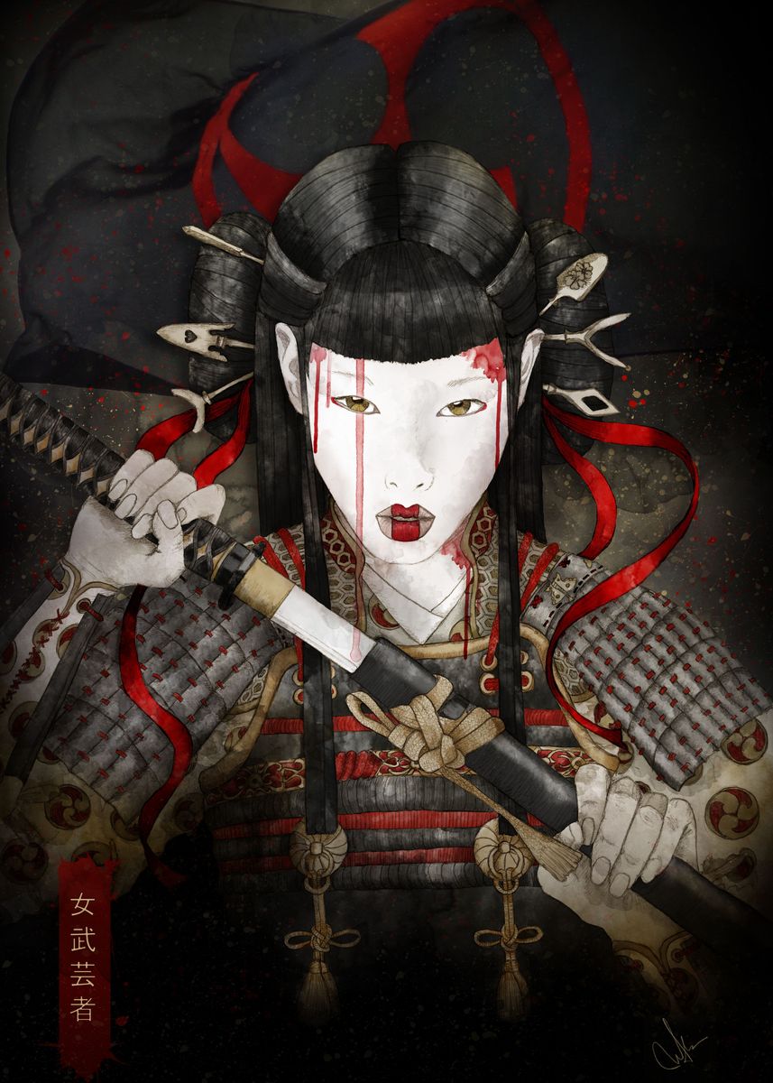 'Yanone' Poster, picture, metal print, paint by Marine Loup | Displate