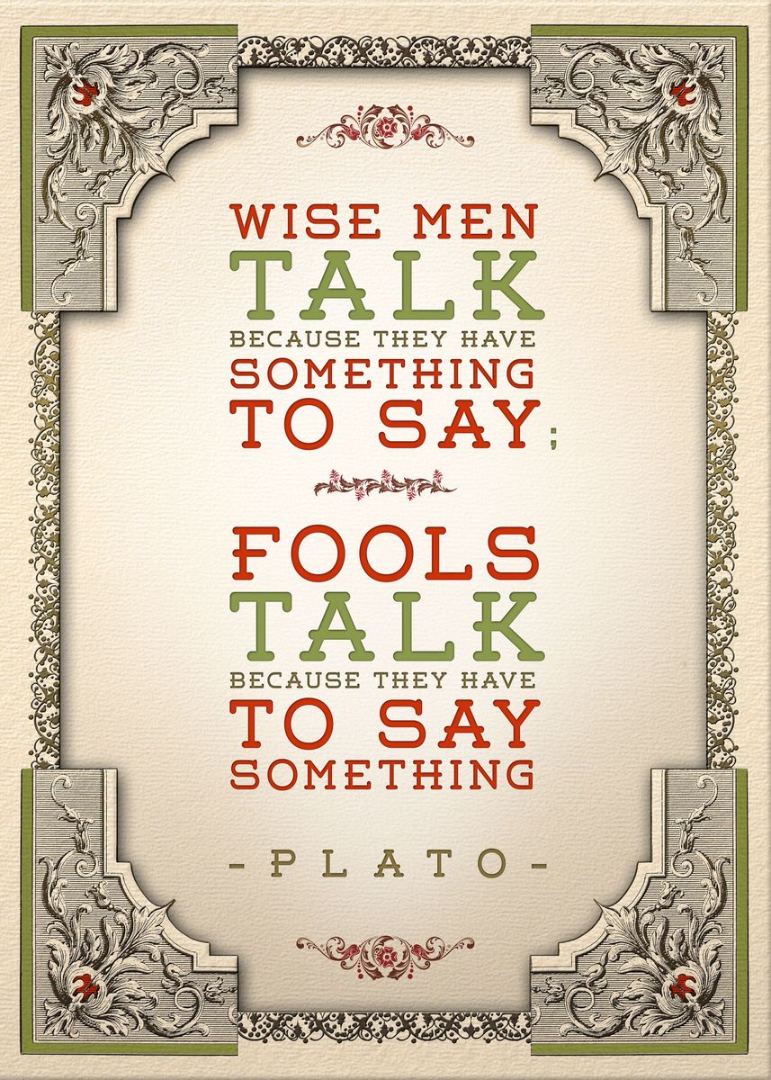 'Plato on Talking' Poster, picture, metal print, paint by Peter A Gross ...