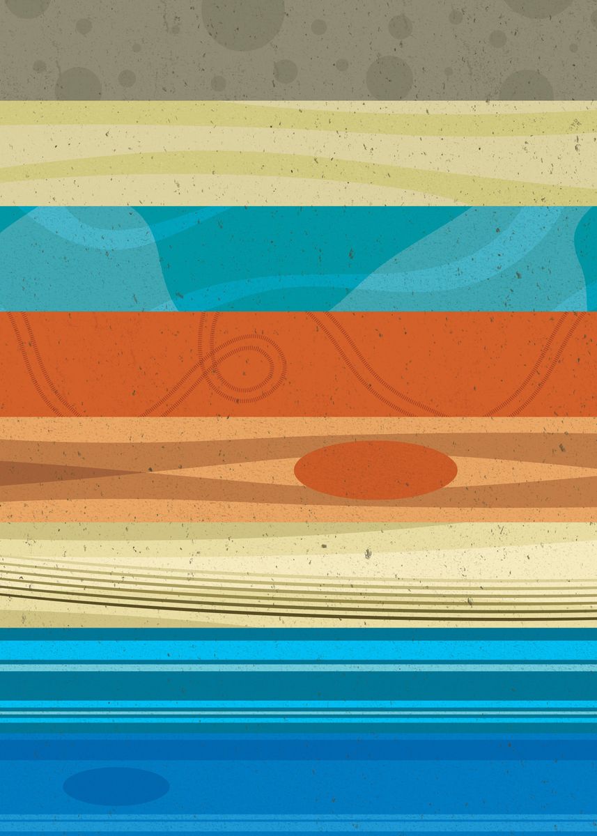 'Cross Sections of a Solar System' Poster, picture, metal print, paint ...