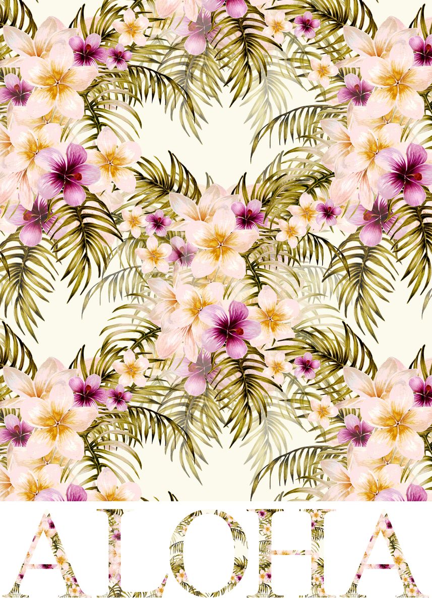 'Aloha' Poster by Nancy Newton | Displate