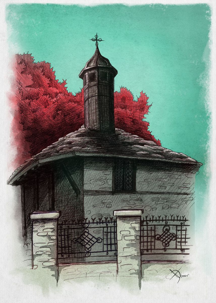'Chapel' Poster, picture, metal print, paint by XDimov Art | Displate