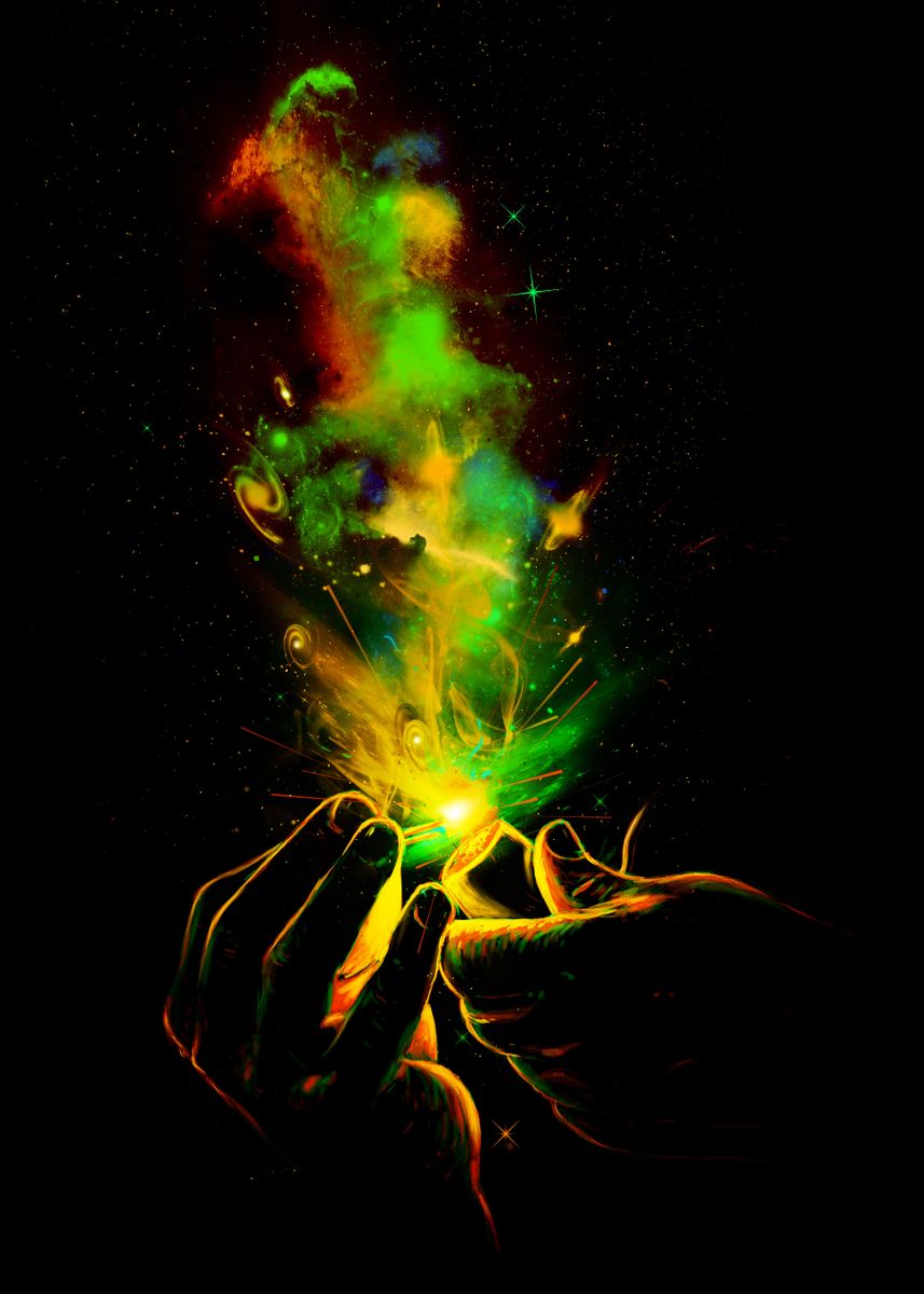 'Light It Up!' Poster, picture, metal print, paint by Nicebleed | Displate