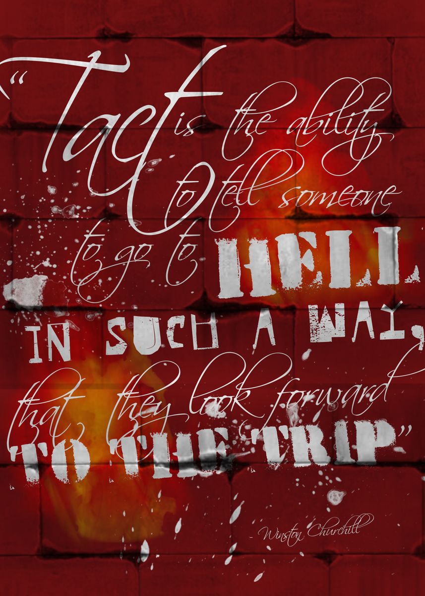 'Go To Hell' Poster by Sam Ibrahim | Displate