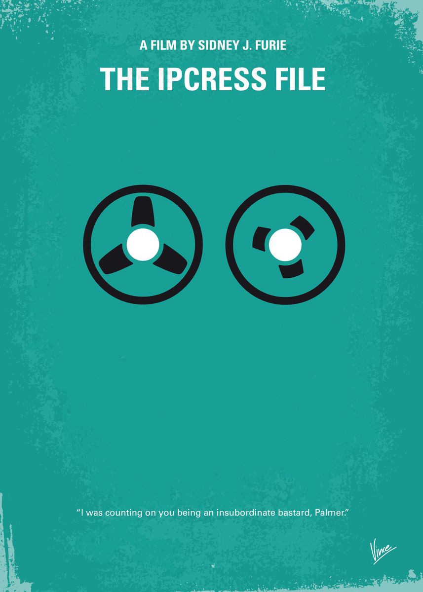 'No092 My The Ipcress File minimal movie poster In Lond ... ' Poster ...