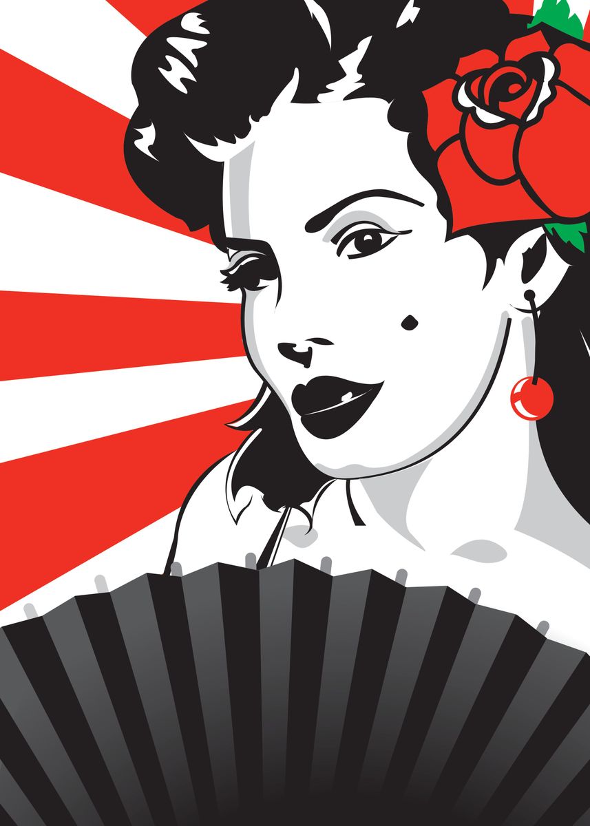 'Tokyo Rose Close Crop - Part of the Bomb Rider series p ... ' Poster ...