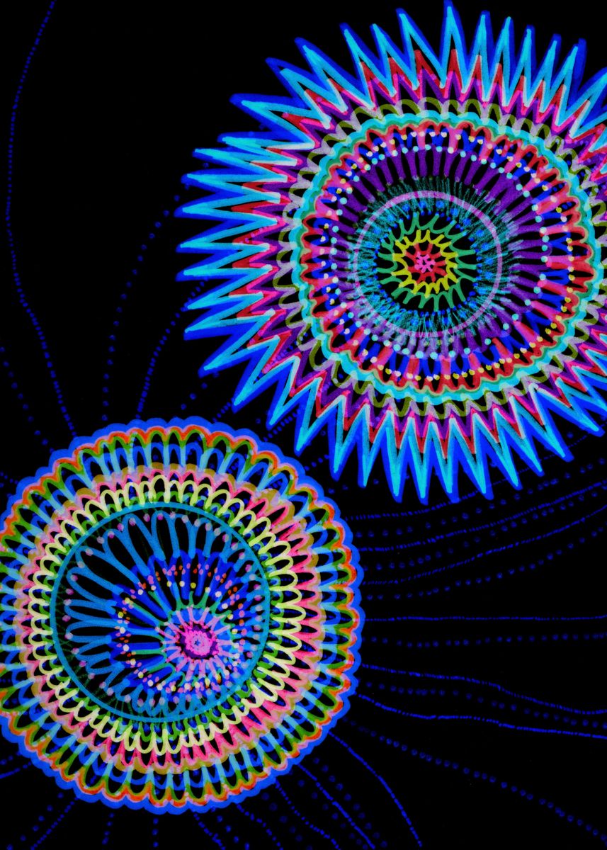 'virus war color' Poster by Federico Faggion | Displate