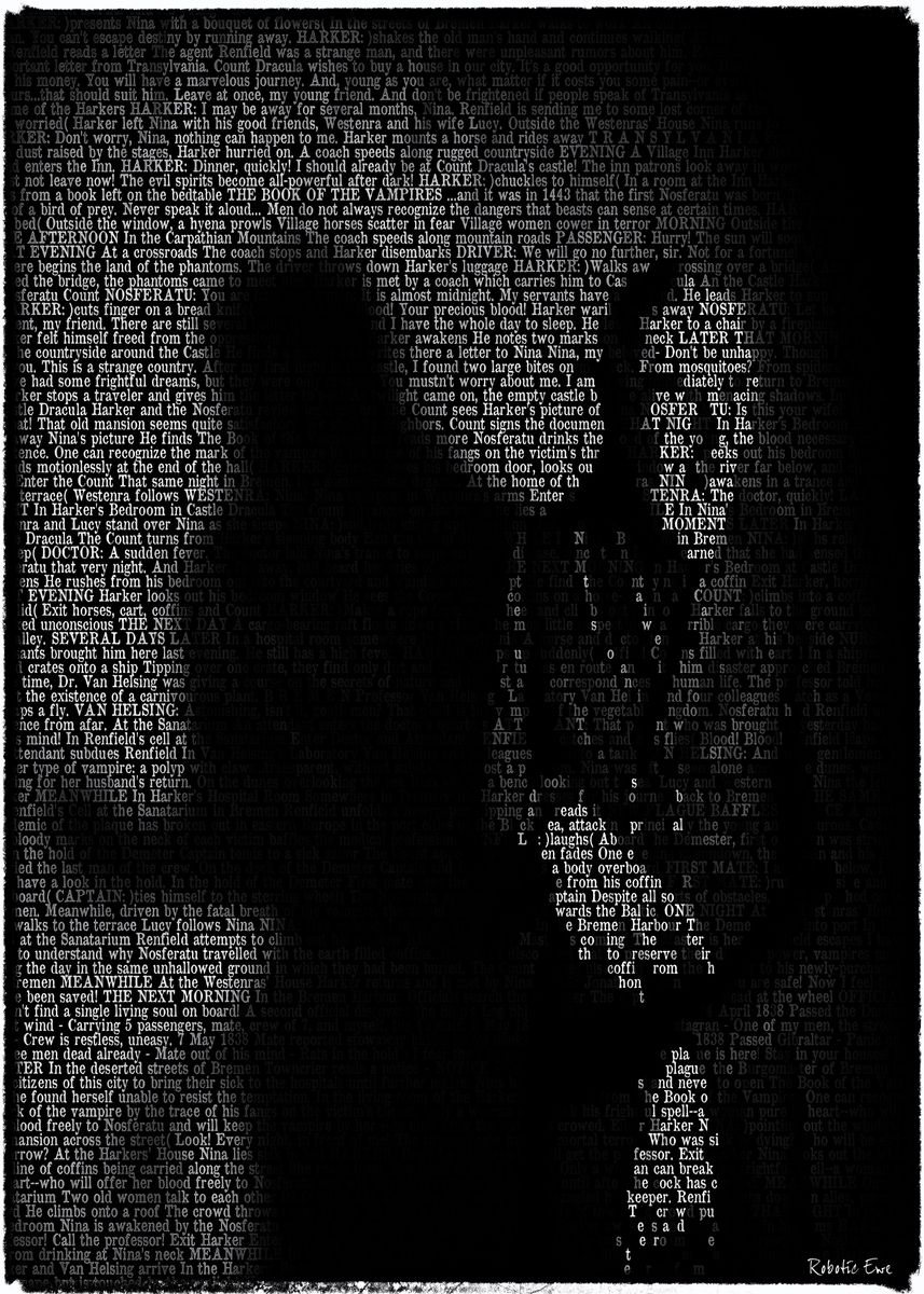 'Nosferatu. Created from the script of the original vamp ... ' Poster ...