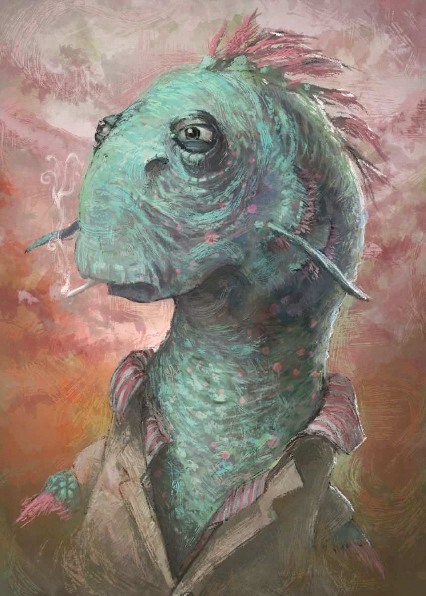 'Snazzy Mr. Eel' Poster, picture, metal print, paint by Ronan Lynam ...