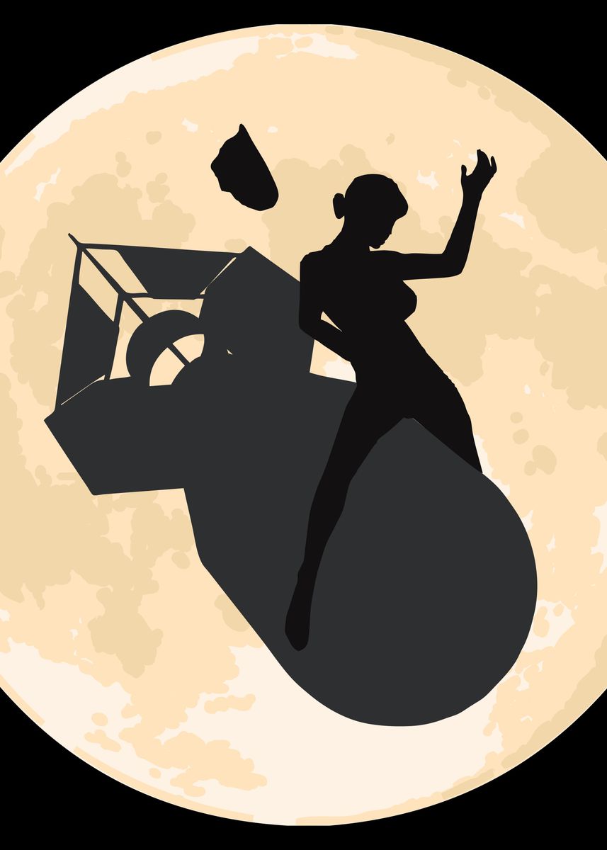 'Girl Riding Bomb - Forget the bull when you can ride th ... ' Poster ...