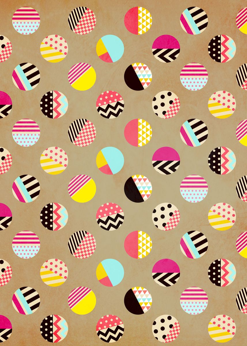 'Fun Circle' Poster, picture, metal print, paint by Louise Machado ...